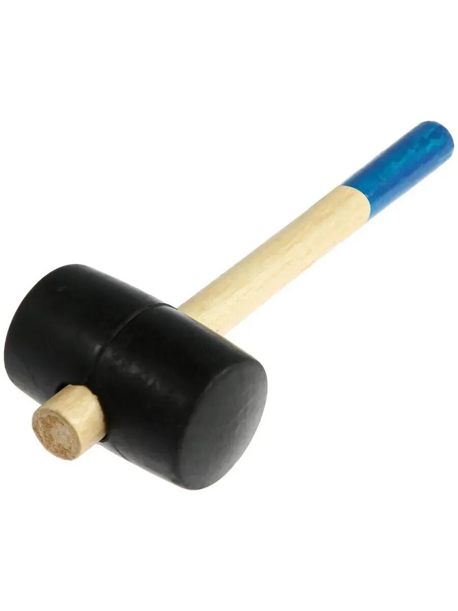 Киянка резиновая для плитки деревянная рукоятка, 650 г