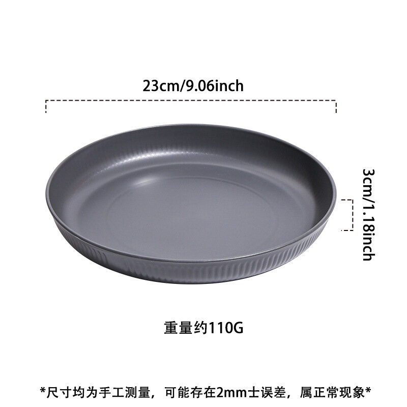 Тарелка из пшеничной соломы Amazon TK, тарелка для отеля, тарелка для фруктов, домашняя тарелка для салата в скандинавском стиле, пластиковая тарелка из PP