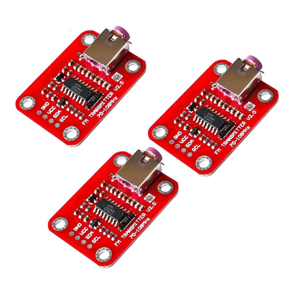 Модуль радиопередатчика 433 МГц для беспроводной трансляции, 3 комплекта