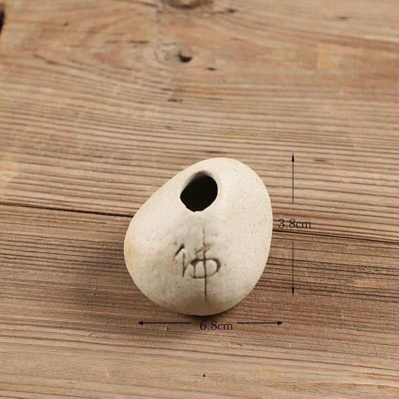 Керамическая ваза в форме камня, грубая керамика, маленькая ваза, зен-орнамент, маленький декор, гидропонный цветочный горшок для свежих цветов