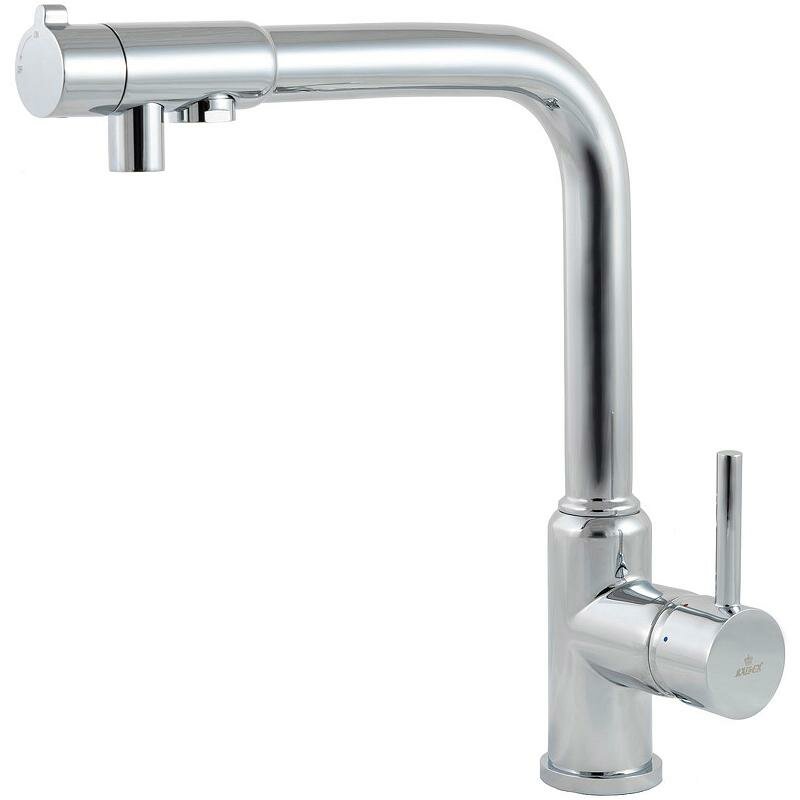 Смеситель для кухни Kaiser Teka 13044 хром, с краном для питьевой воды, рычажный, латунь