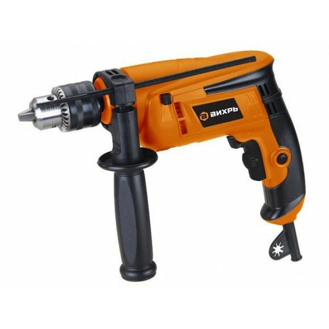 Дрель ударная 700ВТ 0-3000 об. МИН. Реверс РЕГ. Обор. ВЕС 1.8КГ вихрь