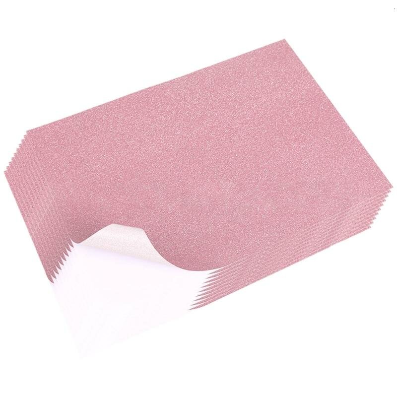 Золотая блестящая бумага для поделок, 10 шт, Розовое золото