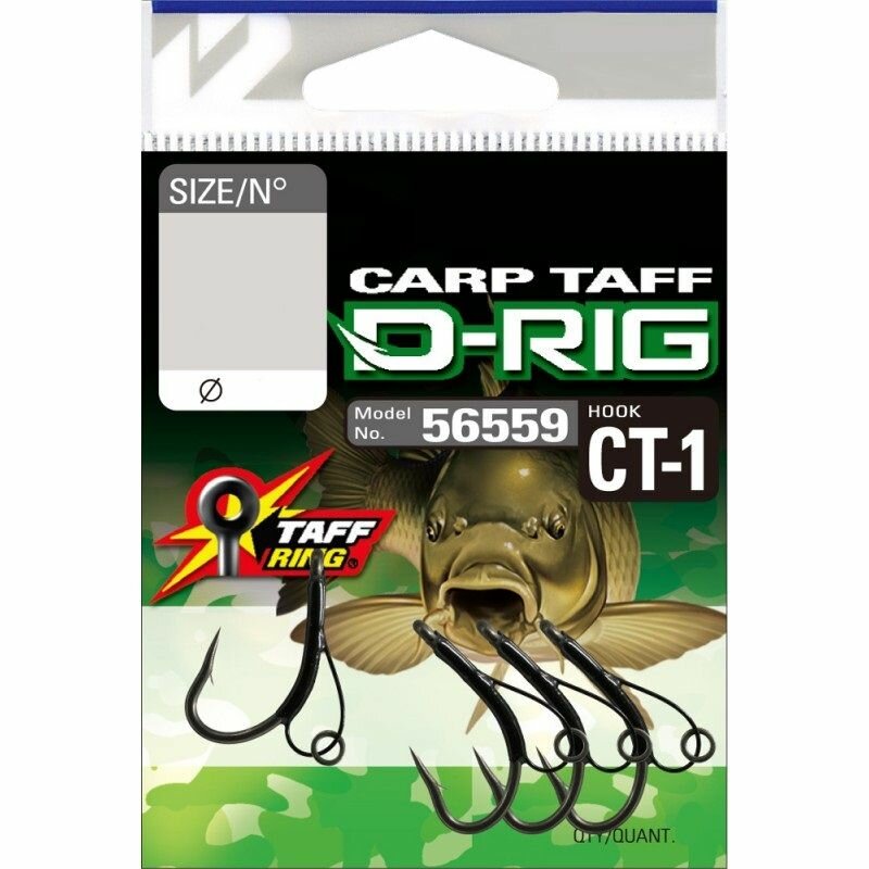 Крючок Carp Taff D-Rig w/CT-1 teflon (№2 4 шт)