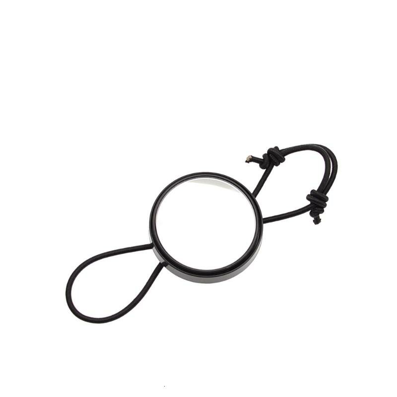 Круглое зеркало заднего вида для дайвинга с эластичным шнуром, Черный
