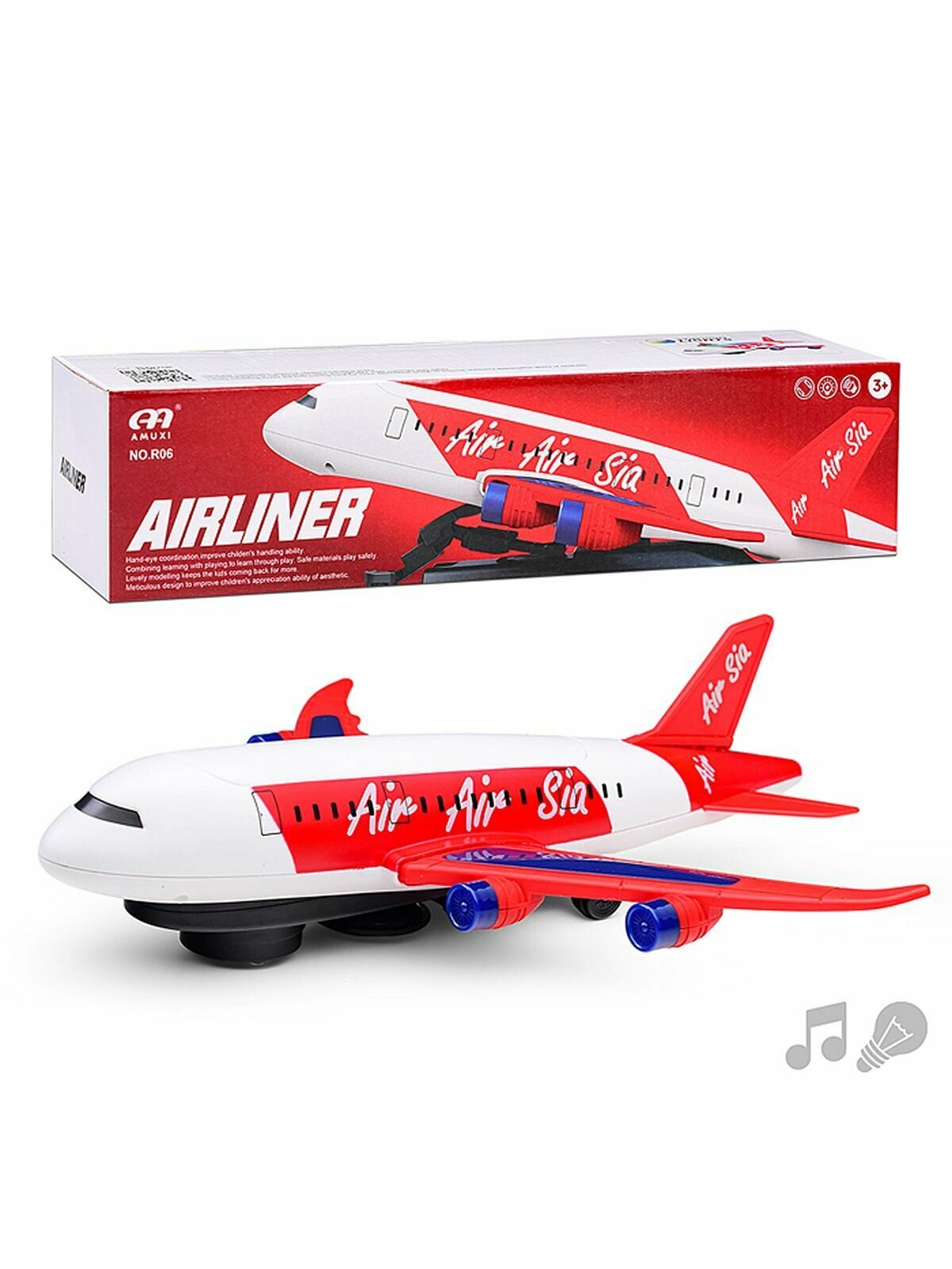 Игрушка "Самолет Лайнер" со звуком и светом