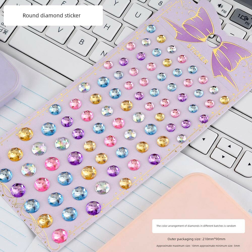 Наклейки-бриллианты Love Gem для детского сценического макияжа, украшение для лица, 3D стерео-наклейки в виде