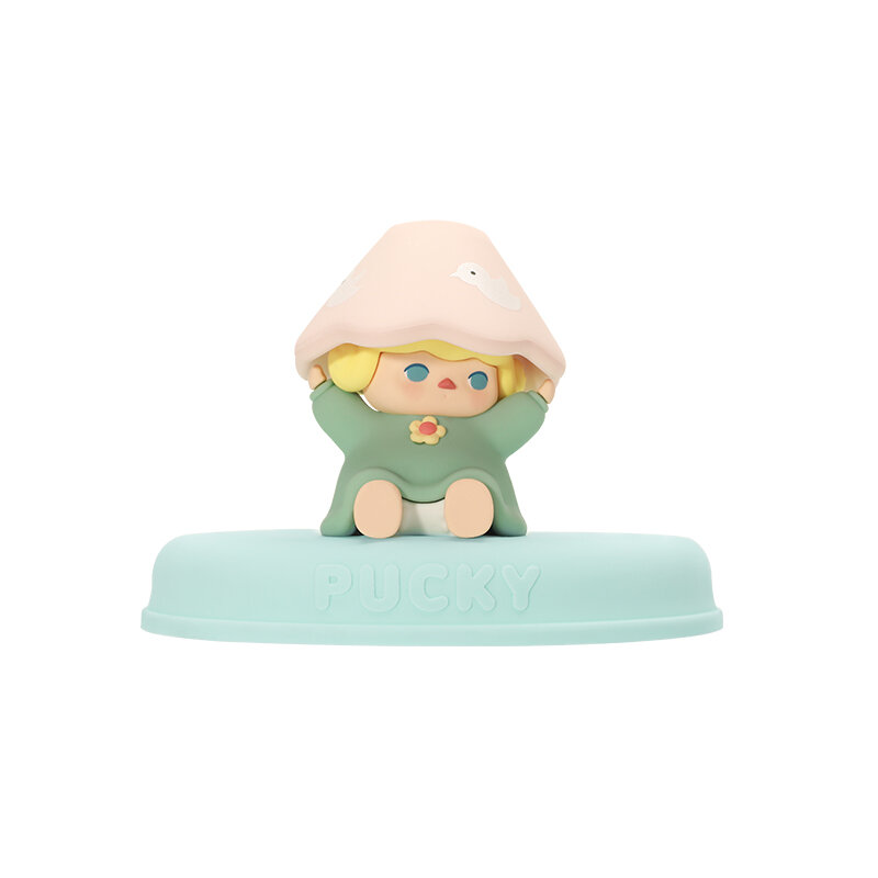 Фигурка унисекс POP MART Pucky Elf Home Time Collection Phone Stand, зеленая, 7.5 см