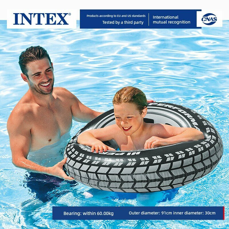 INTEX Надувной круг гигантского размера для веса до 60 кг (120 фунтов) - Большой размер для новичков