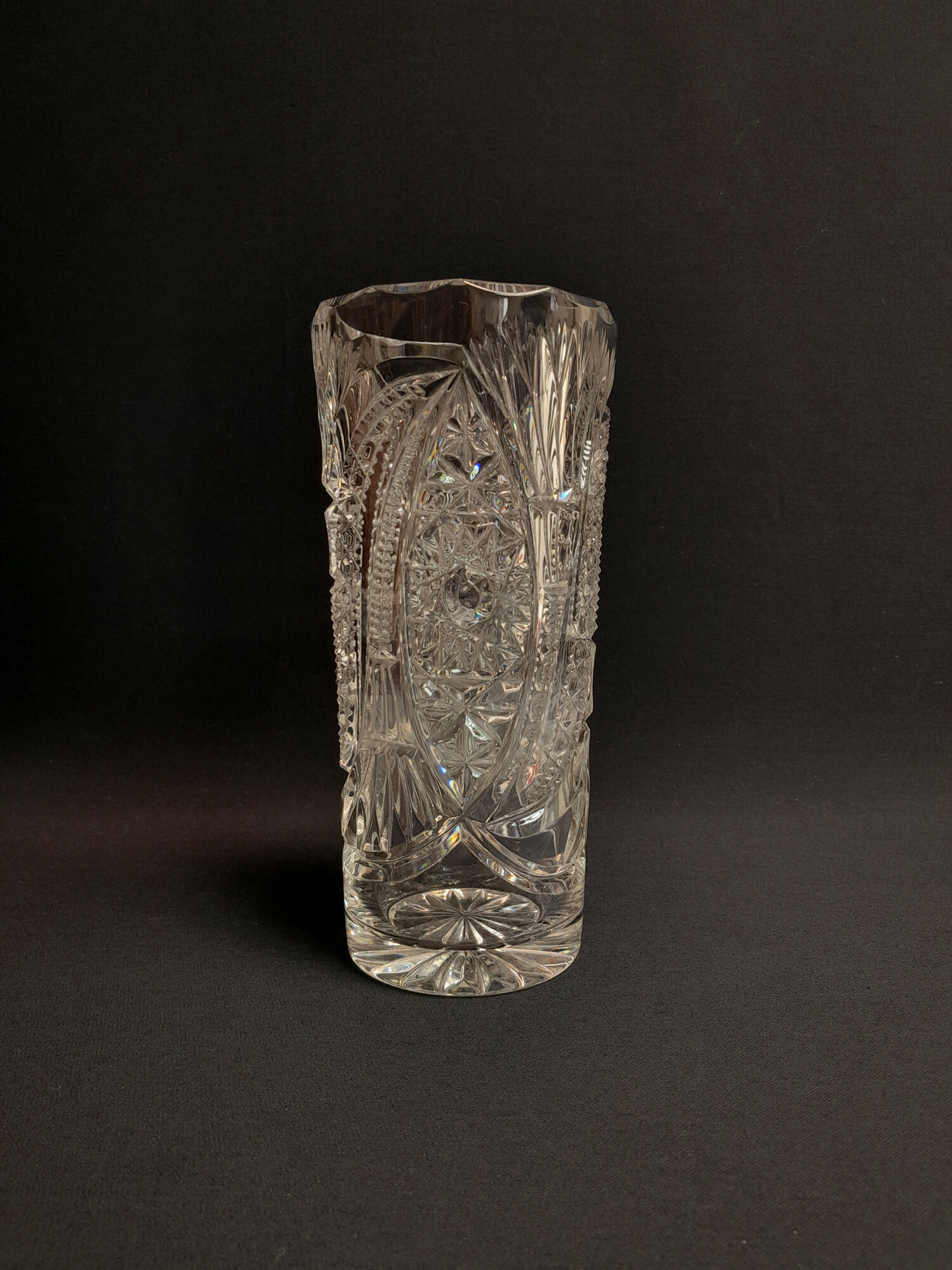 Ваза для цветов , хрусталь высота 20 см, винтаж СССР