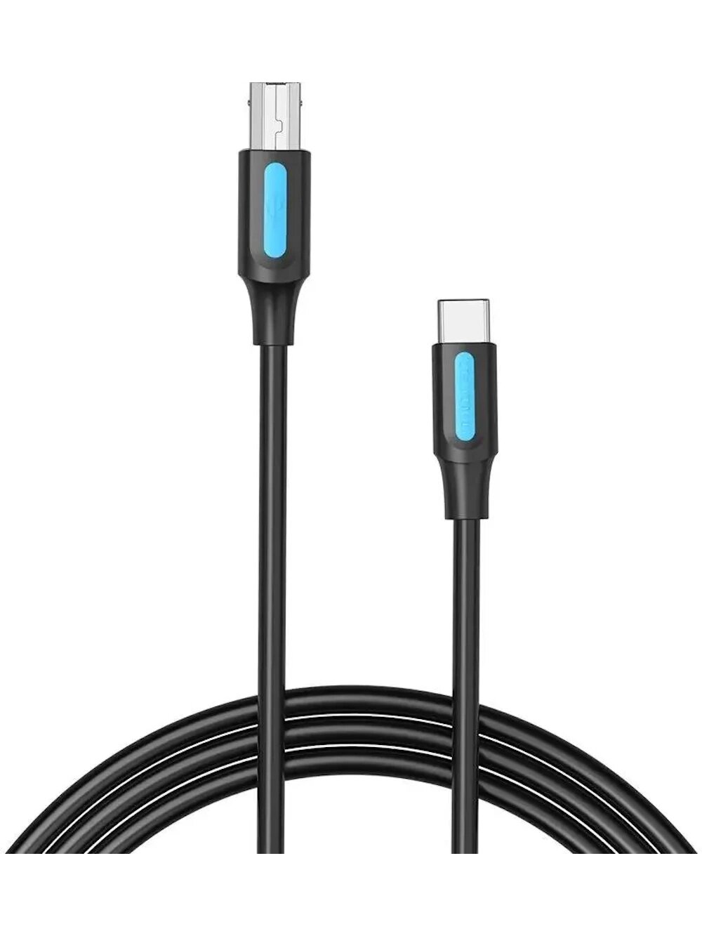 Кабель VENTION CQUBJ, USB Type-C (m) (прямой) - USB B(m) (прямой), USB 2.0, 5м, черный