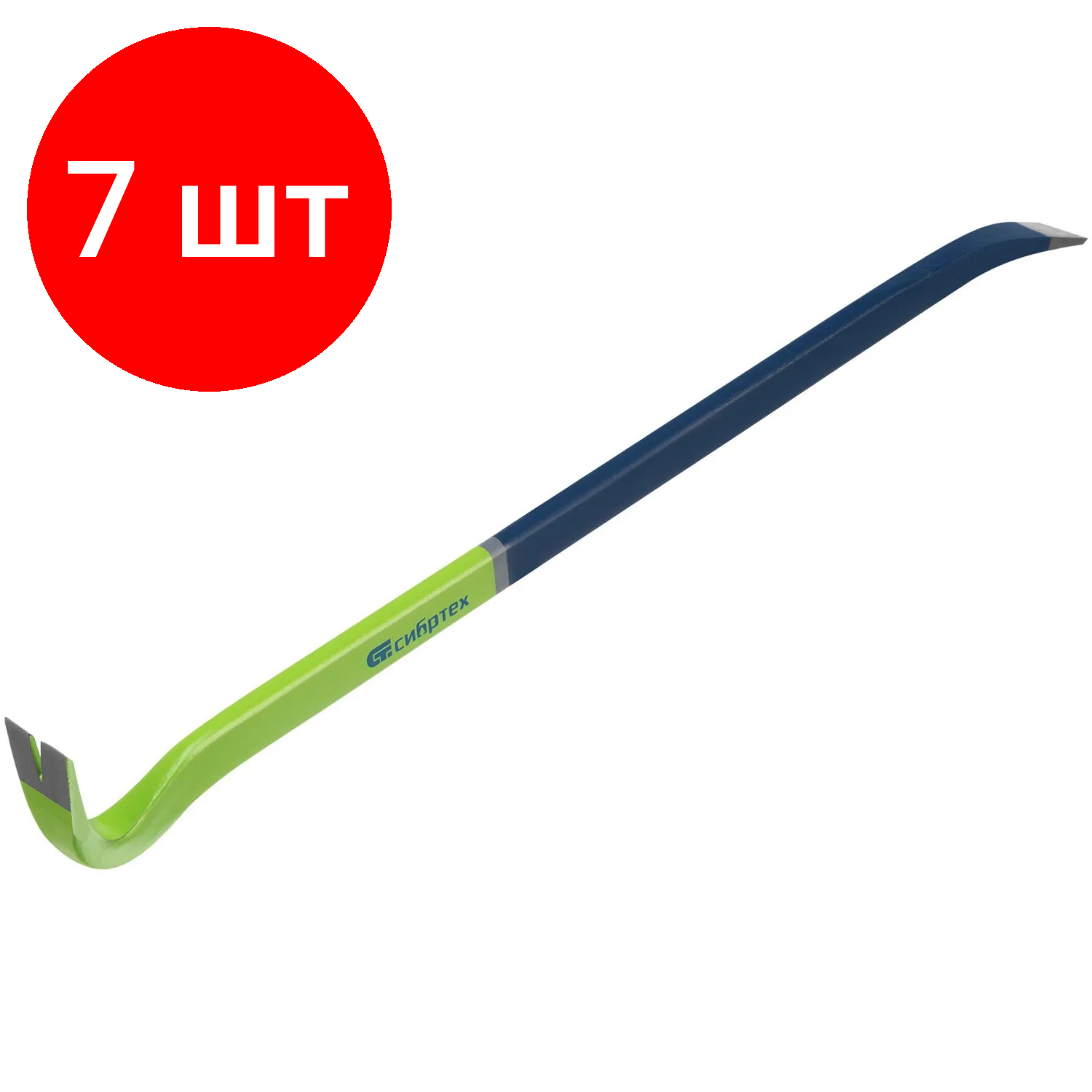Комплект 7 штук, Лом-гвоздодер 600X25X12 мм Сибртех 25243