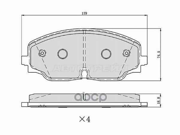 Колодки тормозные (Спереди) Volkswagen Teramont 16-25 Sat арт. ST-3QF698151
