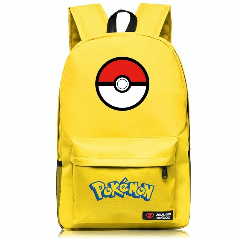 Рюкзак Pokémon Пикачу, двойная сумка через плечо, рюкзак для домашних животных, сумка через плечо для учеников средней школы, аниме-мерч