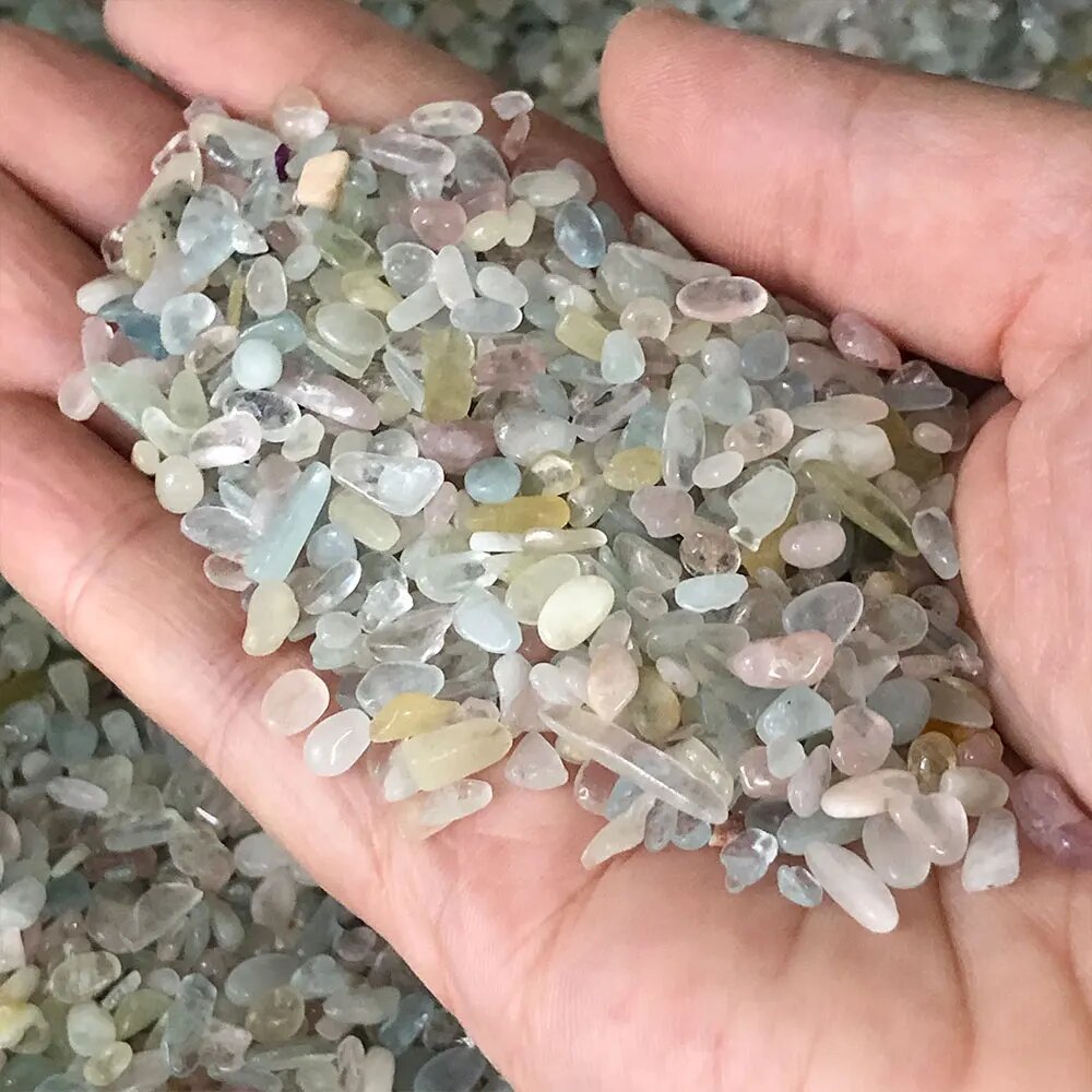 Натуральные Мини-крошки Из Кристаллов: Турмалин, Морганит, Кварц – Декоративные Минералы Для Дома, Аквариума, Фэн-шуй