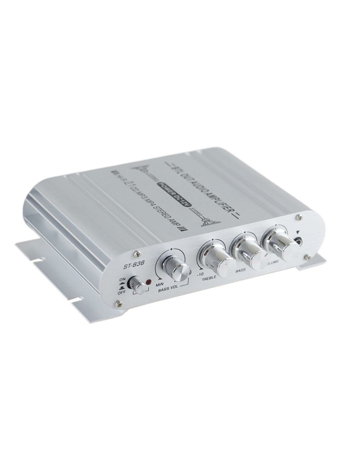 Автоусилитель звука Многоканальный входной сигнал Мощный усилитель звука 12 В