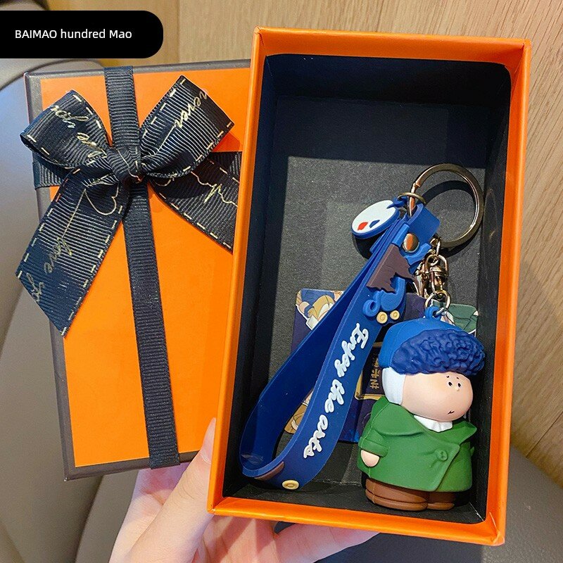 Оригинальный брелок-полумесяц для женщин, изысканный кулон в виде Монны Лизы для ключей от машины, аксессуар для