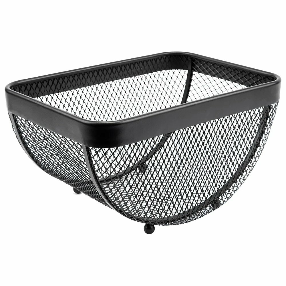 Корзина для фруктов lemax квадратная, черный матовый LB-6