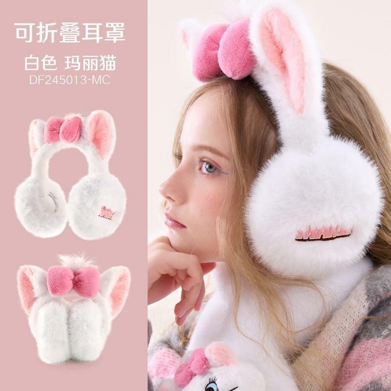 Детские наушники осень-зима для девочек, большие дети, теплые плюшевые наушники, защита ушей, наушники для мальчиков, зимние наушники