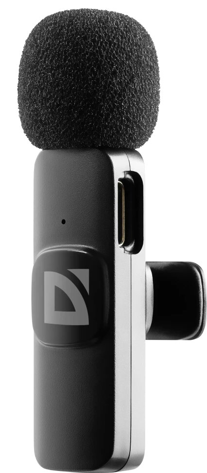 Петличный микрофон DEFENDER Talky-137 wrls, черный, 1шт, адаптер (64147)