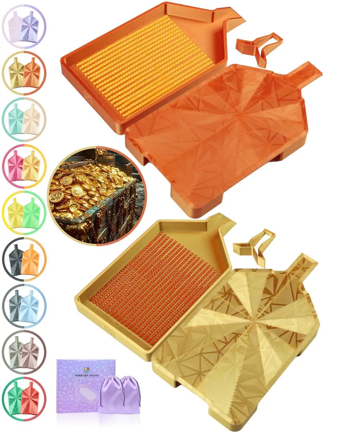 Наборы лотков для алмазной живописи Forever Young, 2 шт. Golden Vault