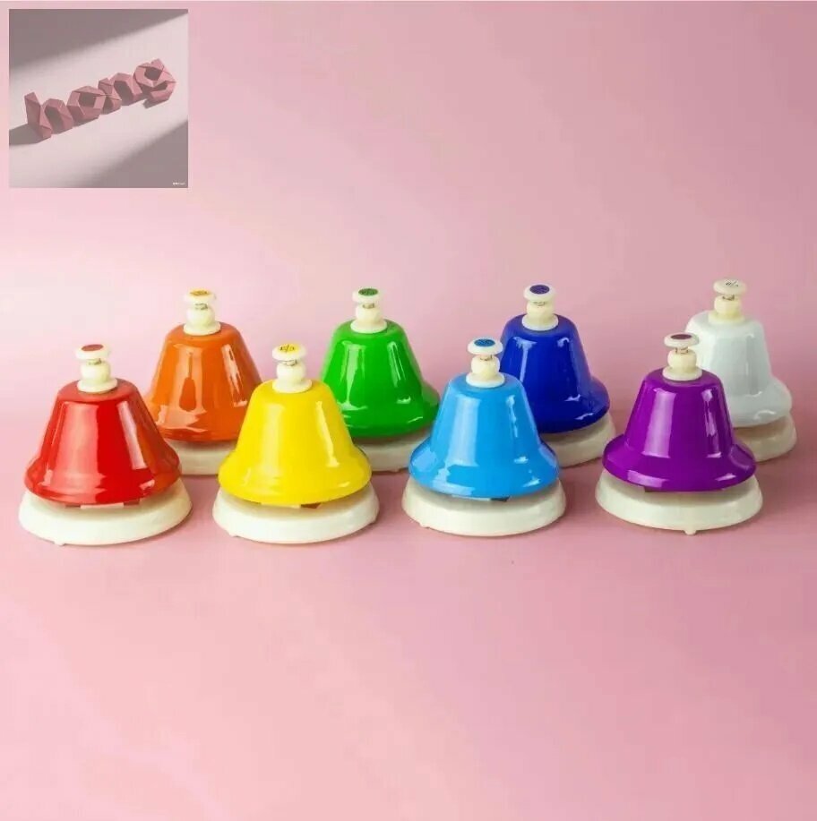 FLIGHT FBELL-8H Колокольчик. Набор диатонических музыкальных колокольчиков (8 шт)