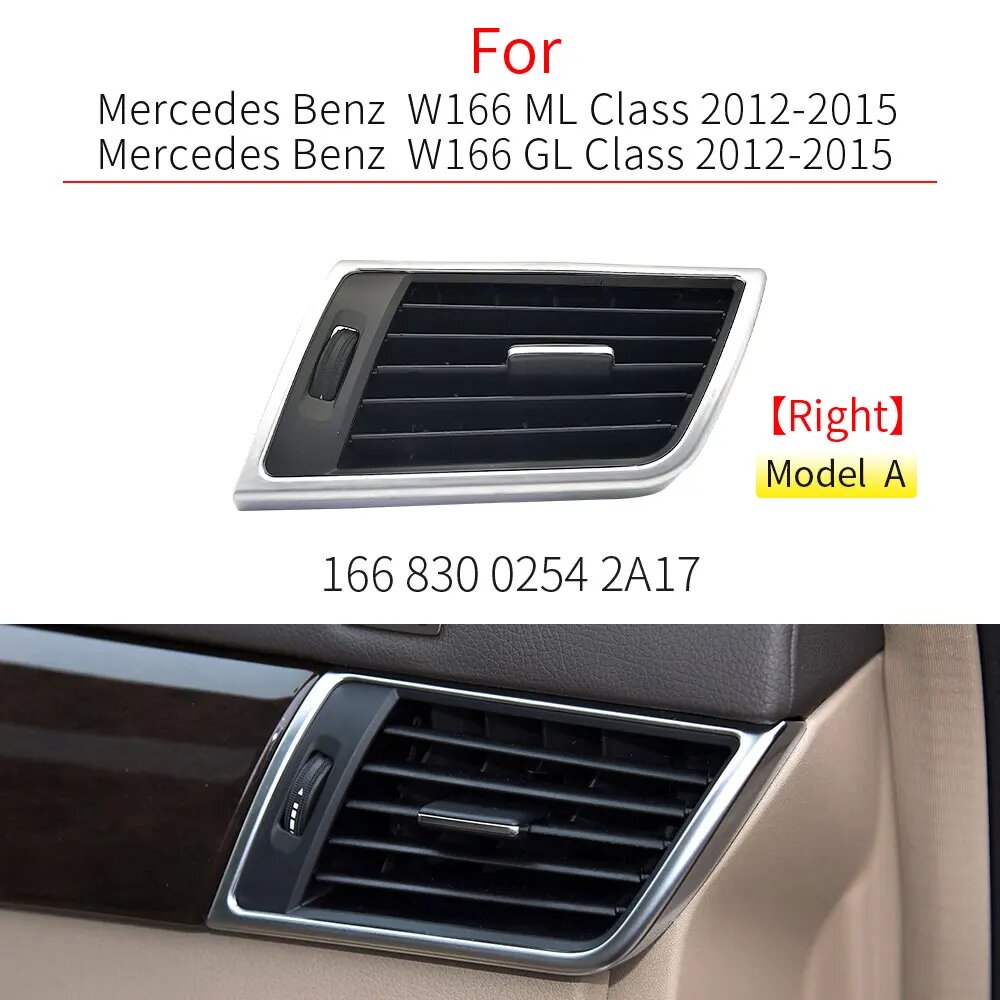 Решетка вентиляции правая Model A для Mercedes W166 ML/GL 2012-2015