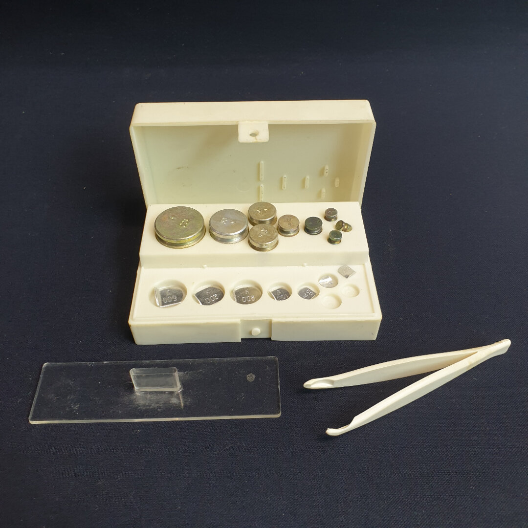 Набор калибровочных гирек, не полный комплект. Винтаж, СССР.