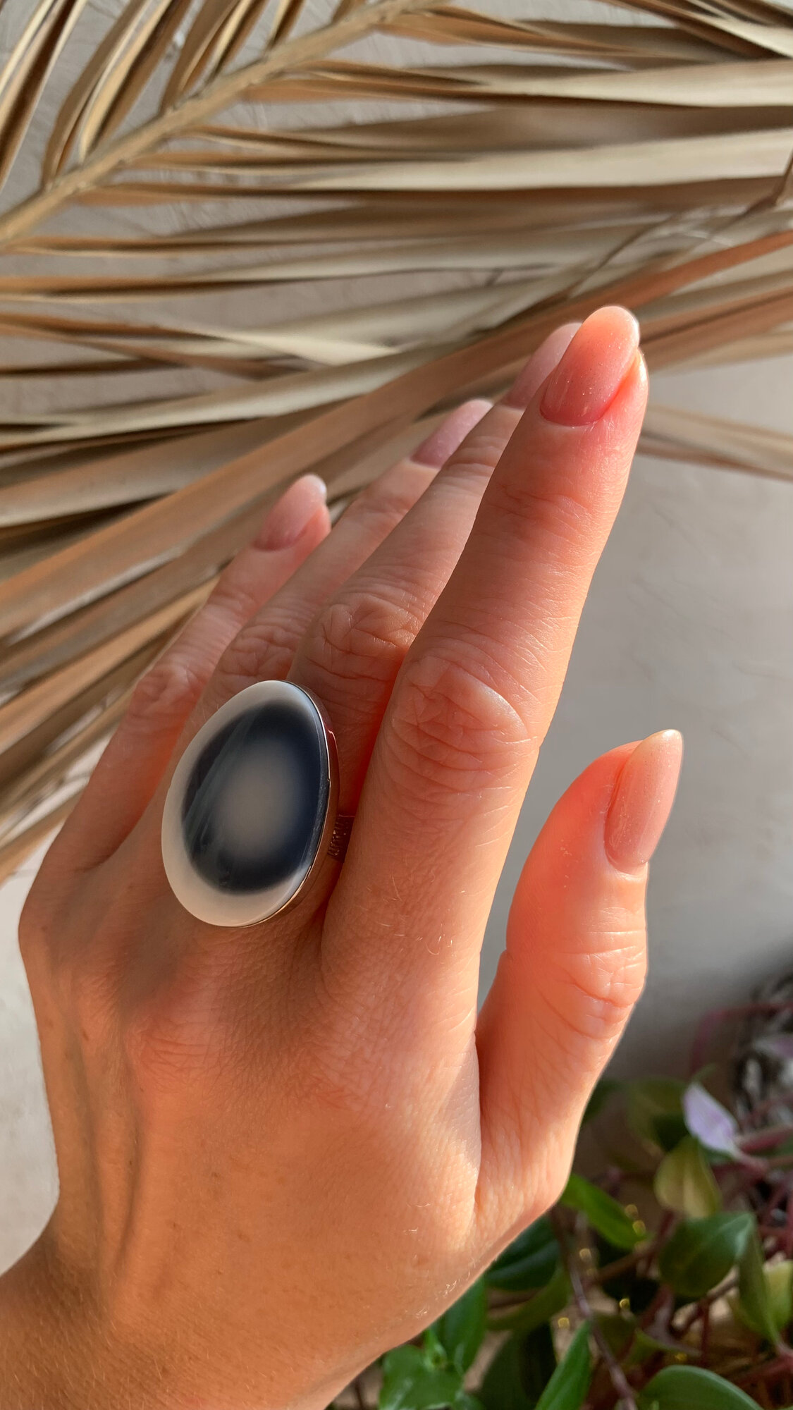 Кольцо-кулон, кахолонг