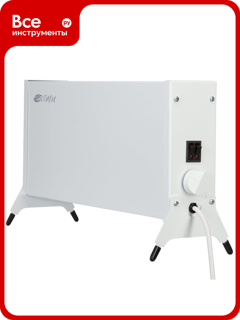 Конвектор электрический сокол Такса, с механическим термостатом, 1кВт 60-0121