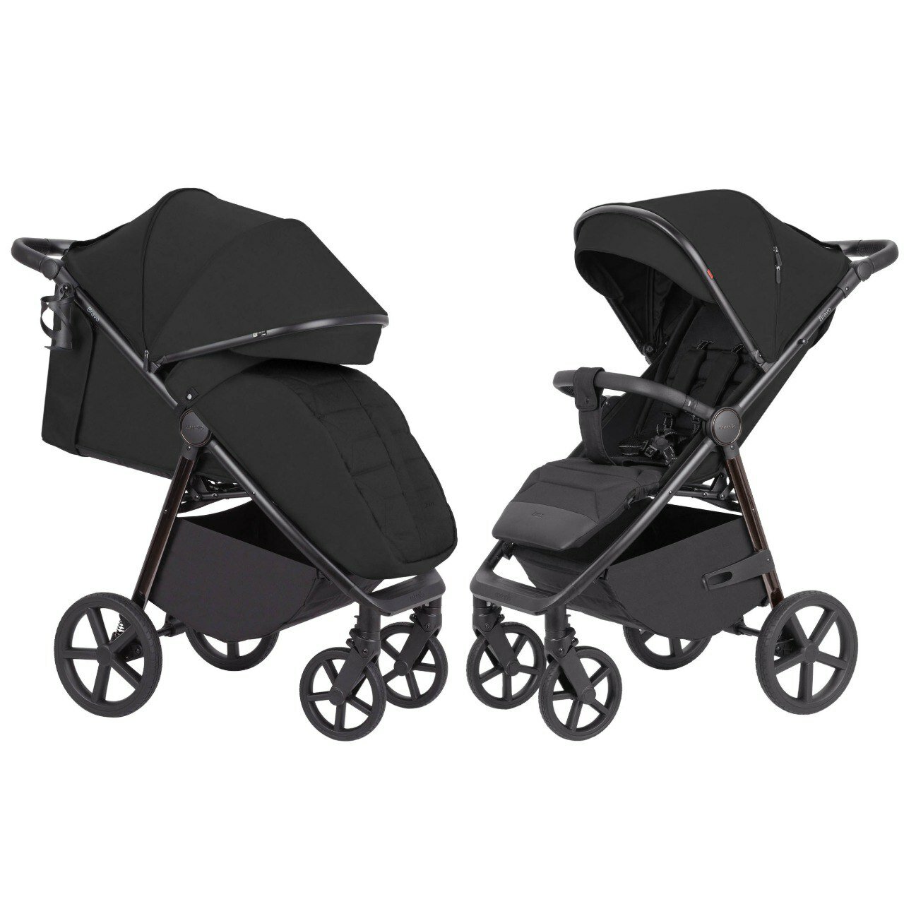 Коляска прогулочная CARRELLO Bravo Plus 5515, всесезонная, цвет черный