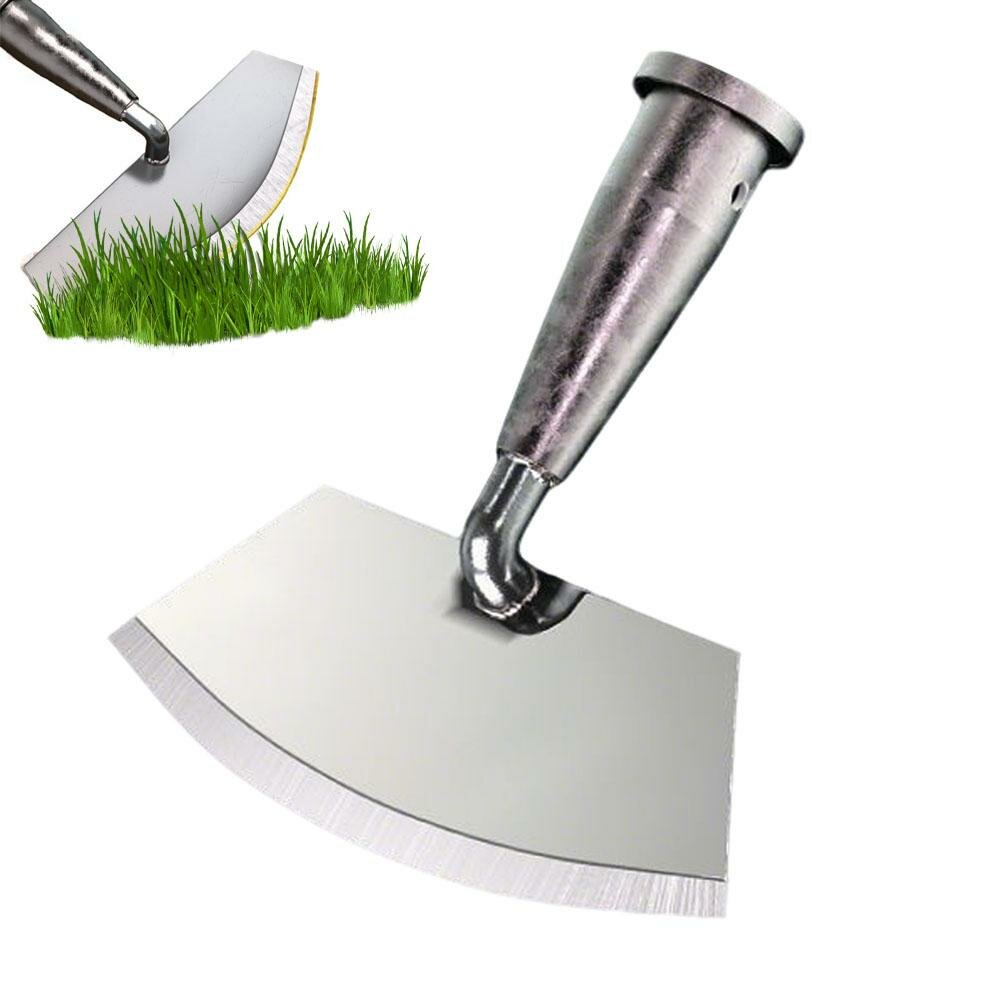 Садовая лопата для уборки, модернизированная многофункциональная садовая лопата, скребок для снега и льда, инструмент для удаления сорняков с патио и фермы из марганцевой стали (без ручки).