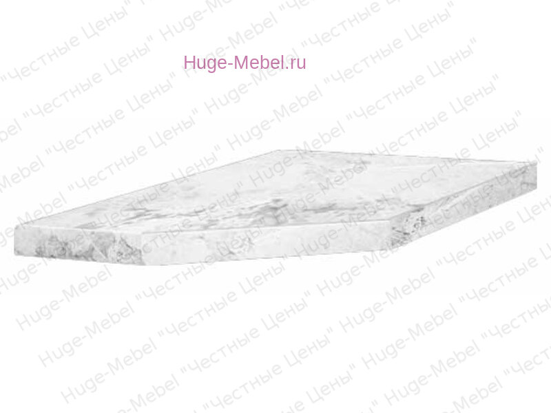 Столешница правая для торцевой полки 300 мм мрамор Лацио Huge Mebel. Ширина 600 Высота 26. Столешницы