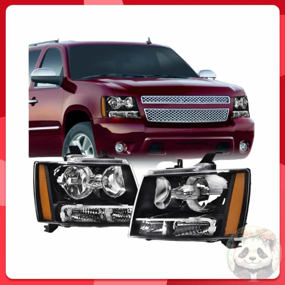 Фары автомобильные, 2 шт, арт. Подходит для 2007-2014 годов Chevrolet Avalanche / Suburban Tahoe Американские фары