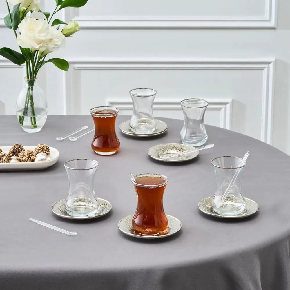 KARACA Стакан армуды для чая 130 мл 18 шт прозрачный