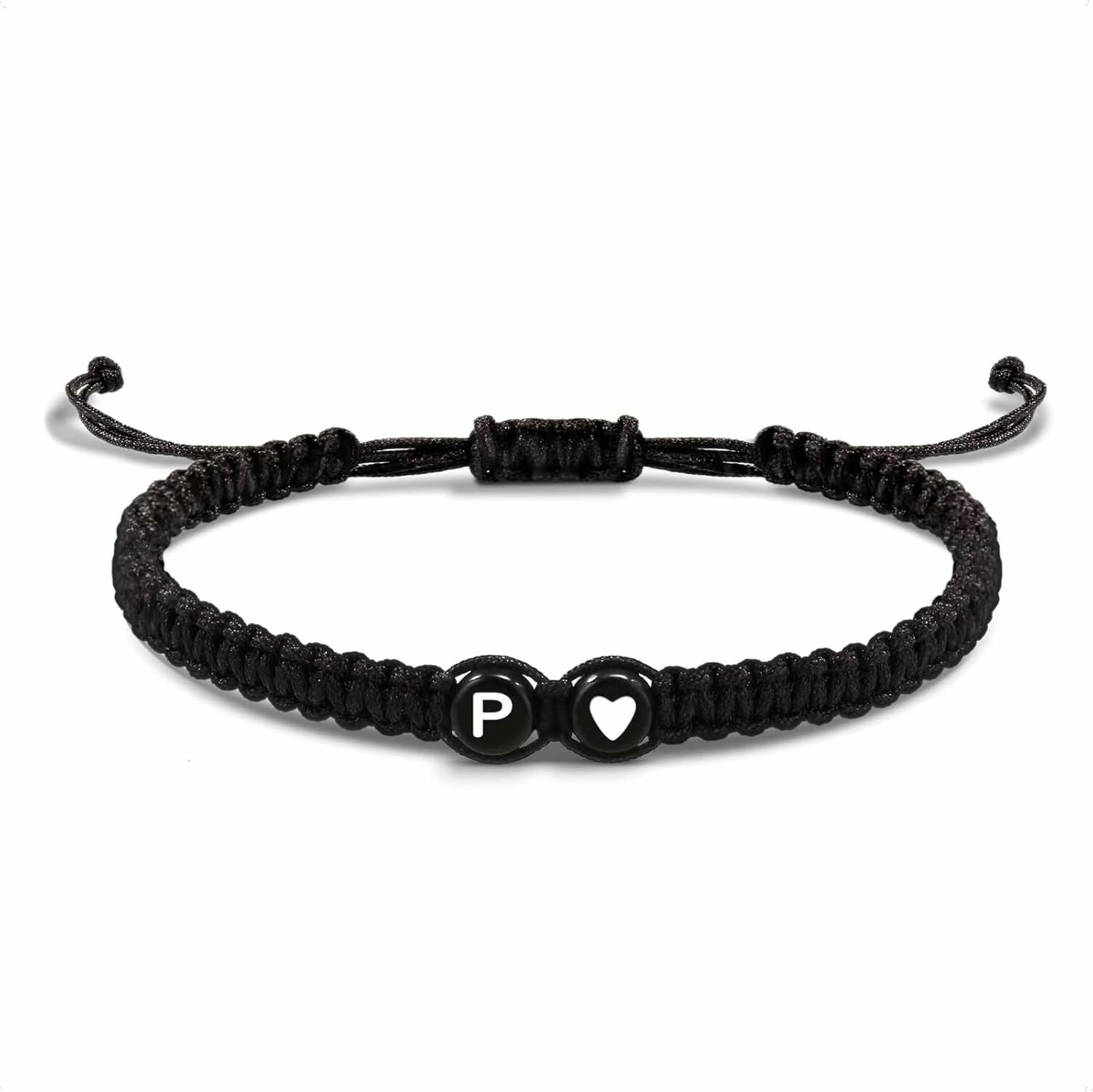 Браслет в форме сердца с буквами, подходит для пар и друзей - инициалы AZ - плетеный браслет дружбы, подходящий для мужчин, женщин и детей всех возрастов.