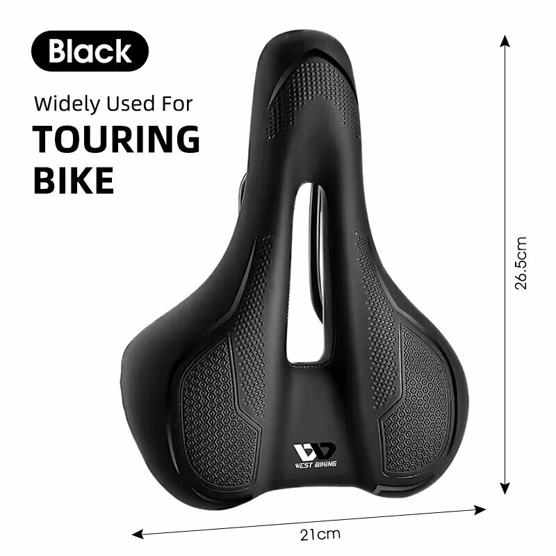 WEST BIKING MTB велосипедное седло Touring -Black 152