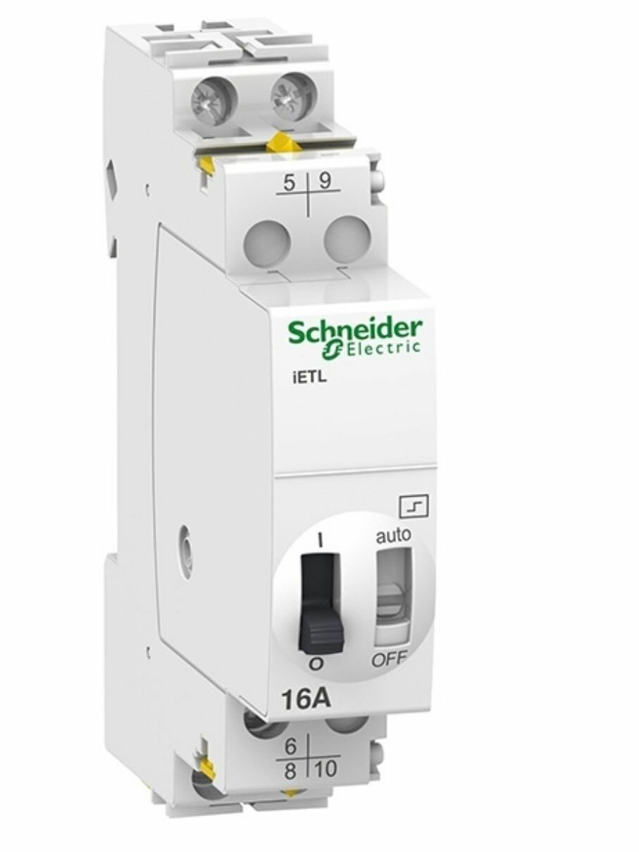 Блок расширения импульсного реле Schneider Electric iTL16A 2 полюса 1НО+1НО/НЗ 230В АС 110В DC 1м A9C32816