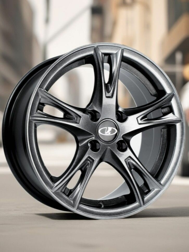 Диск Магистраль Лада15х6.5 4х98 ет38 58.6 чёрный бриллиант