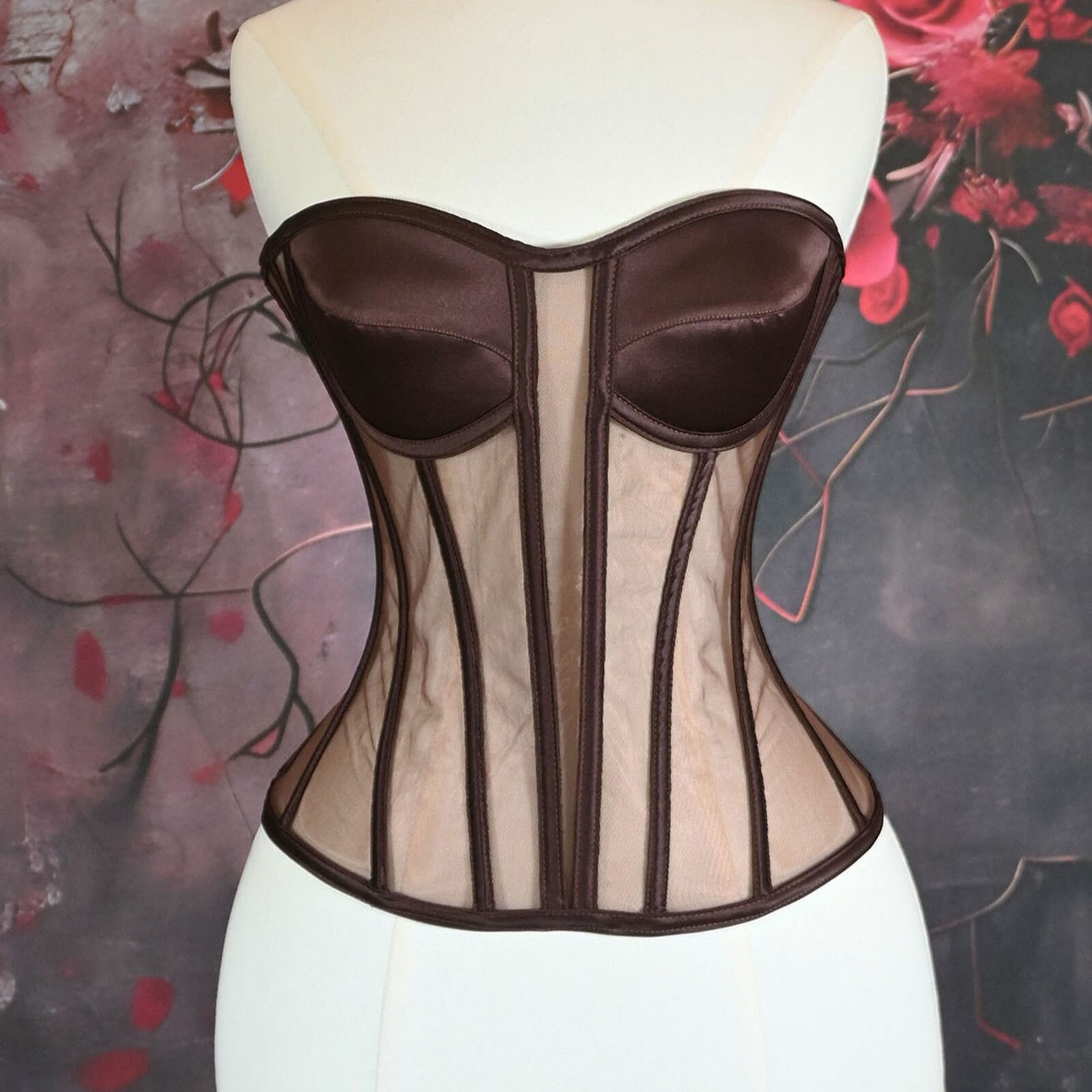 Женский сексуальный кружевной бюстгальтер с эффектом пуш-ап и корсетом для талии