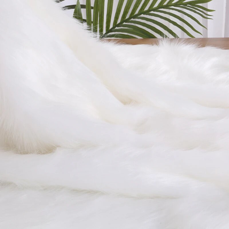 Искусственный мех для рукоделия 50x170 см Белый, 9