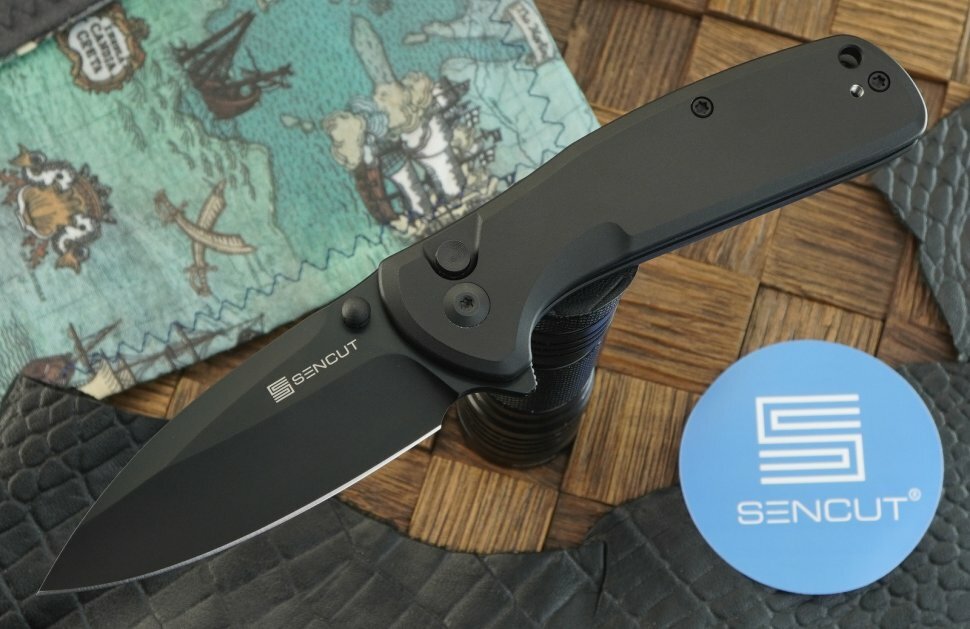 Складной нож Sencut ArcBlast, сталь 9Cr18MoV, BC, рукоять черный алюминий