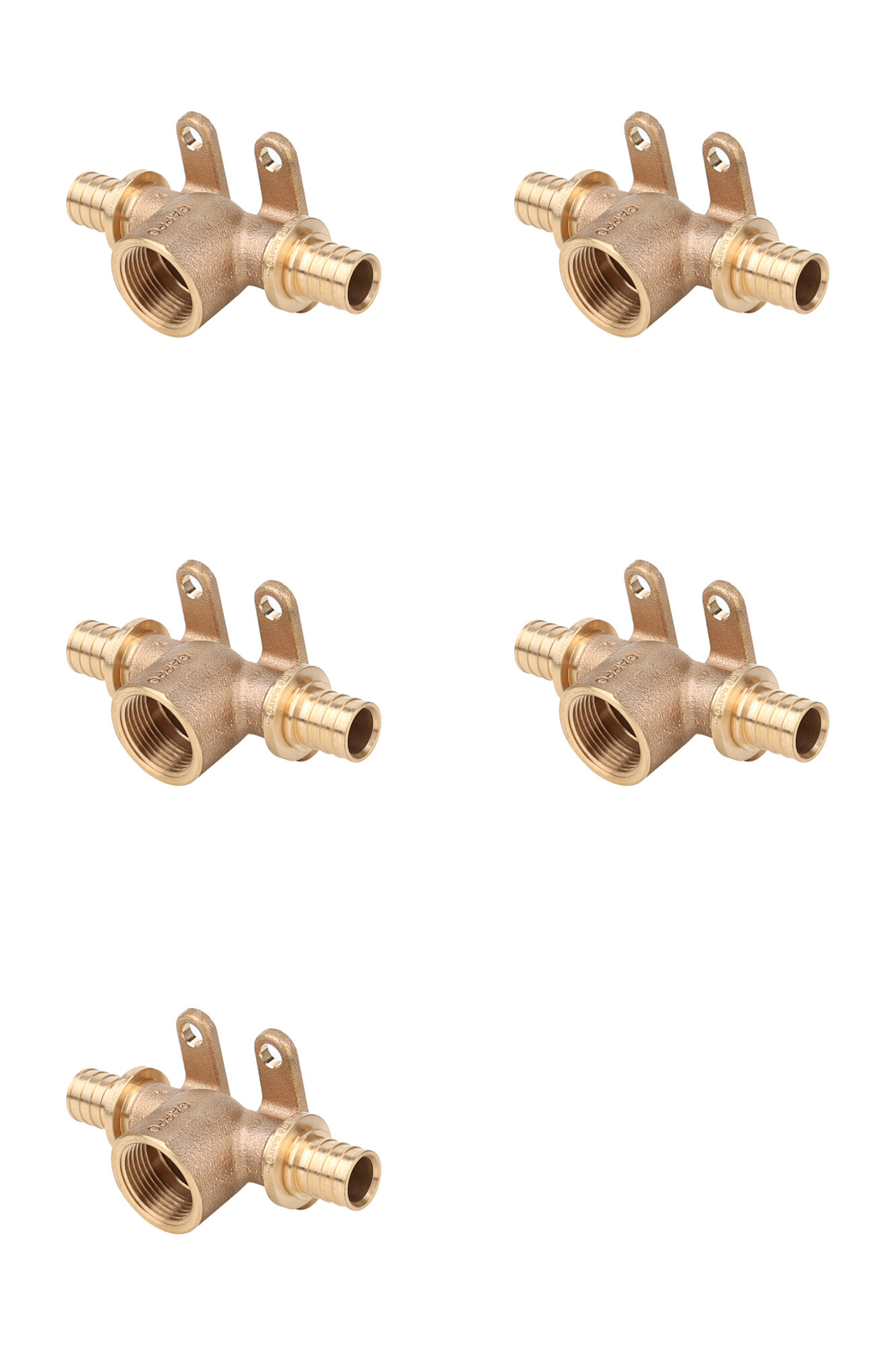 Тройник-переходник с внутренней резьбой бронзовый Gappo G2306.2505 25-Rp3/4"-25 уп. 5 шт.