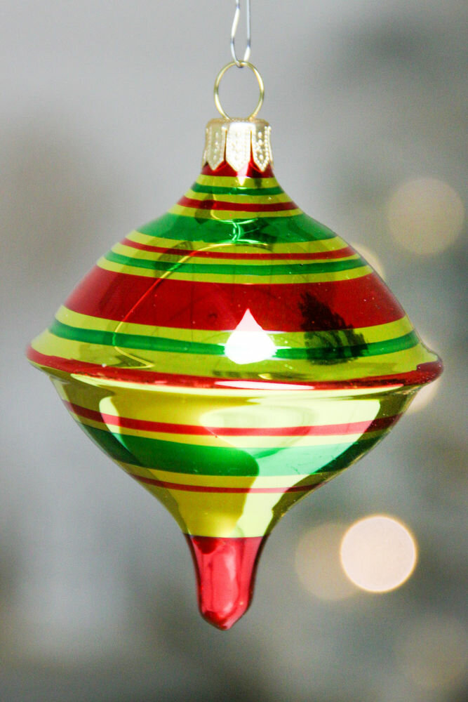 Ёлочная игрушка волчок, 85 мм, Елочка С2020