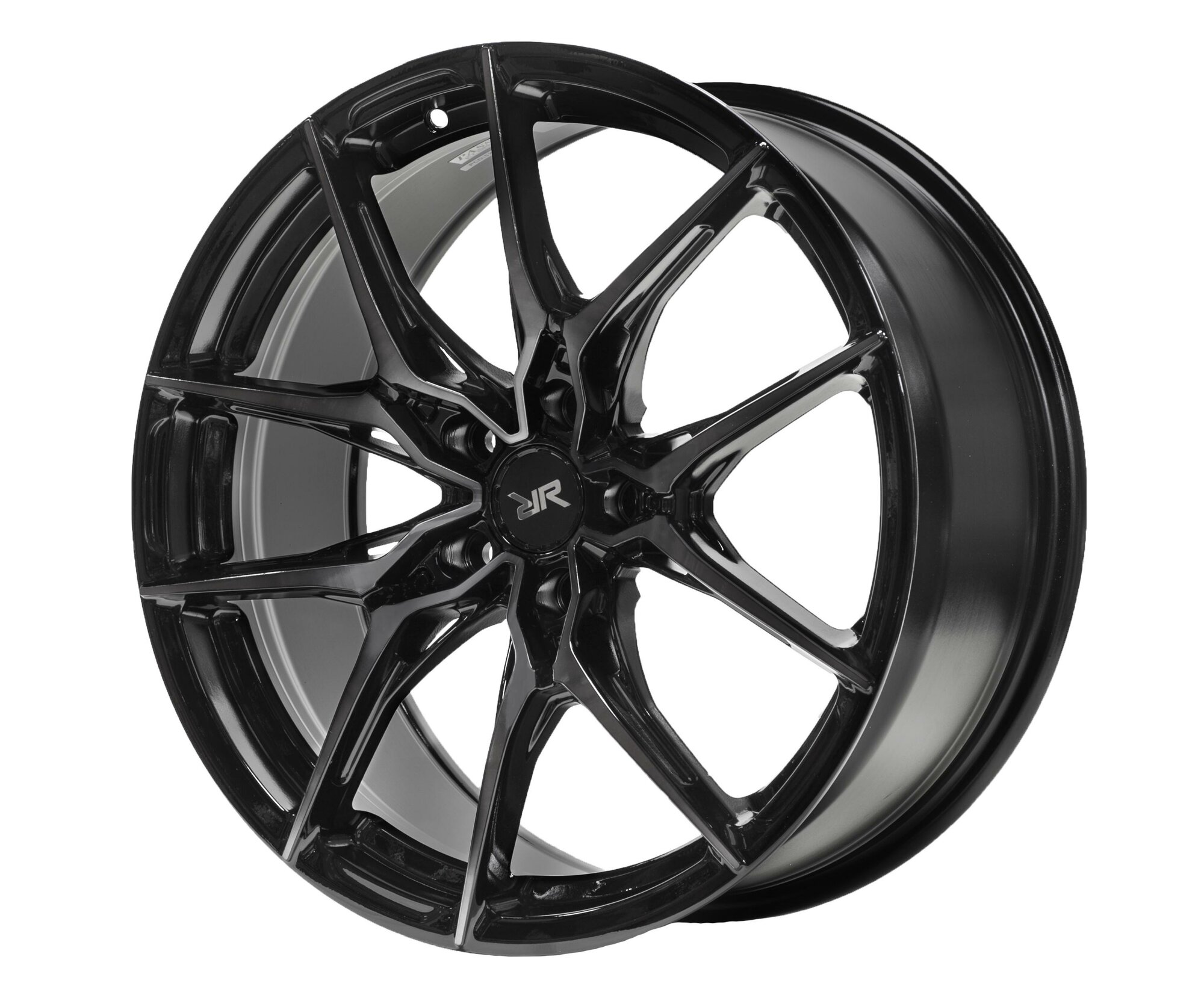 Диск Race Ready Technology CSSYA3854 18x8 5x112 et40 dia66.6 Чёрный глянец с проточкой, затемненный лак