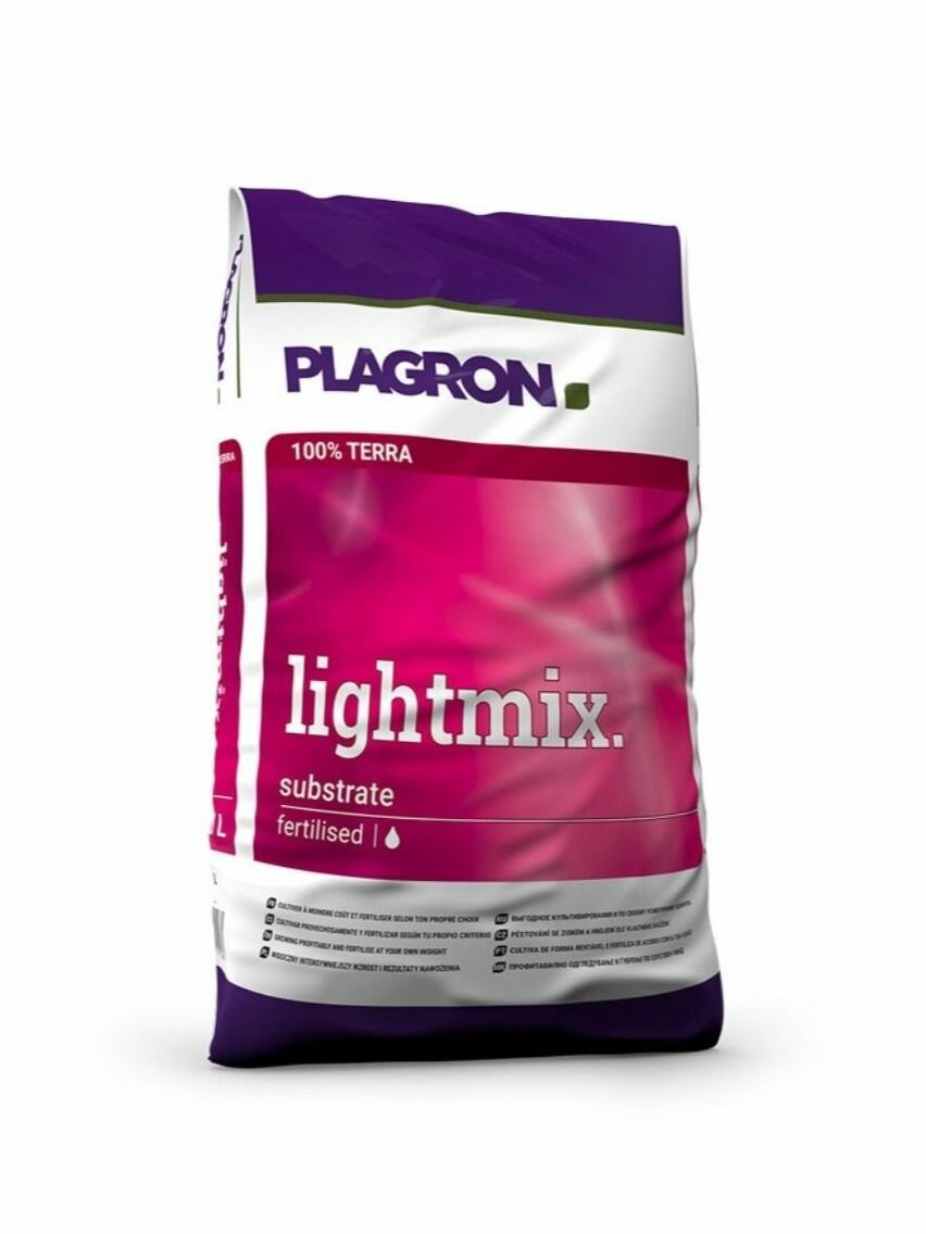 Универсальный почвогрунт для черенков и саженцев Plagron Lightmix 50 л.