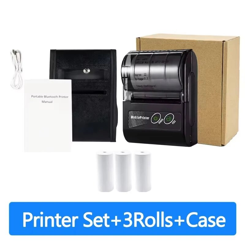 GOOJPRT 58ММ Термопринтер Printer 3Rolls Case