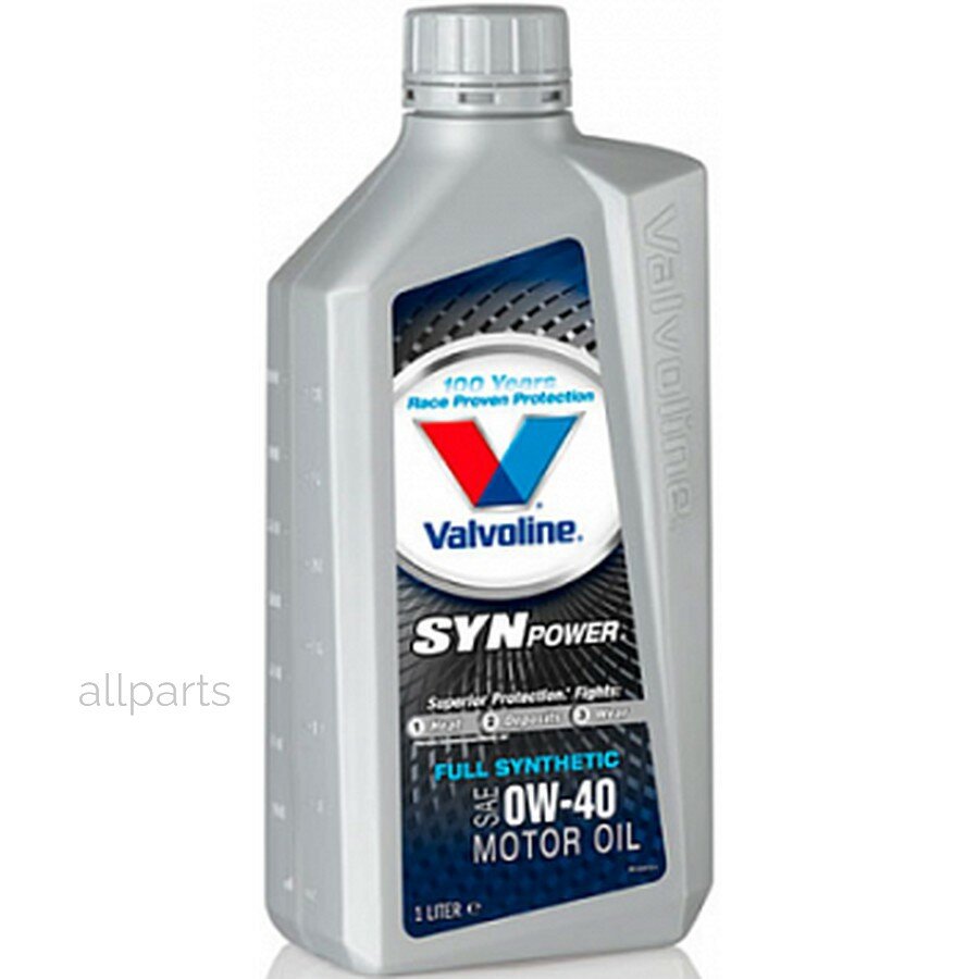 VALVOLINE 872587 Масло моторное синт. Valvoline SYNPOWER 0W40 (e1L)