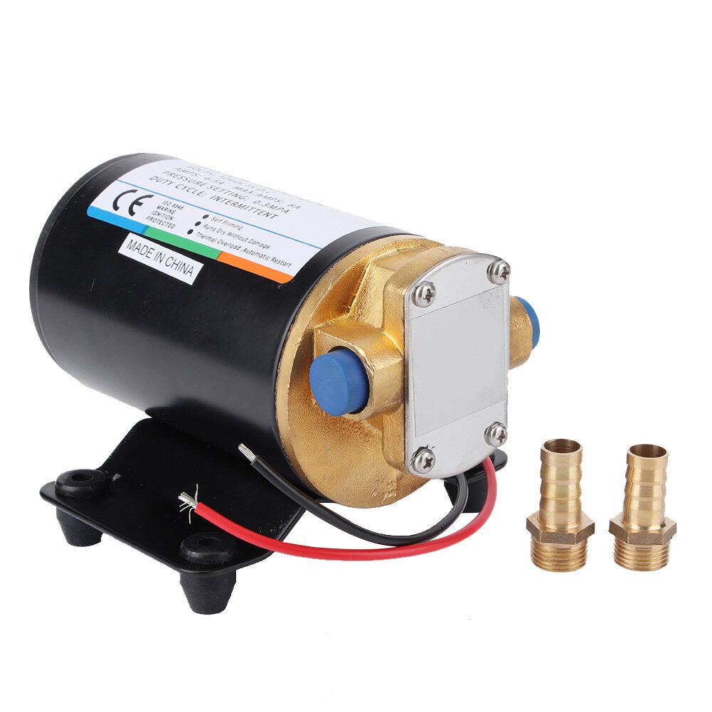 12V самовсасывающая помпа для масла/дизеля для авто, катера