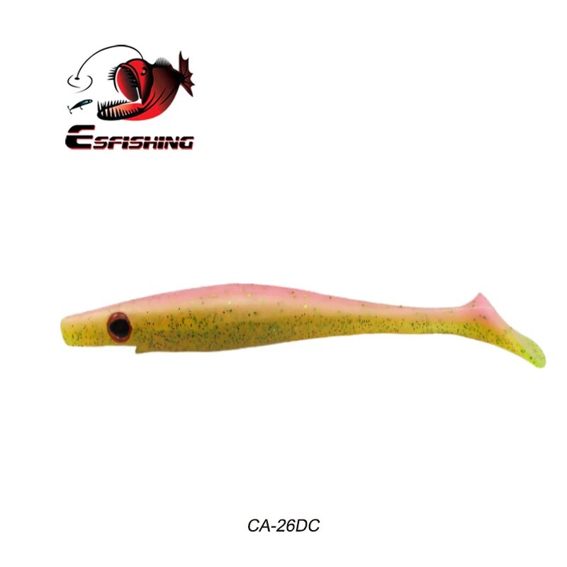 Искусственные приманки Kes fishing Hog Shad 100мм, 125мм, 150мм Розовый, 100mm 6pcs, CA26